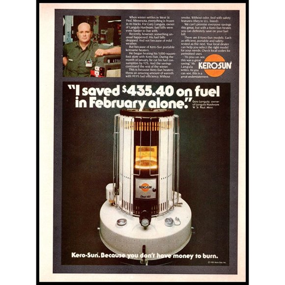 Kero-Sun | Art | 981 Kerosun Kerosene Space Heater Vintage Print Ad Wall Art Photo | Poshmark